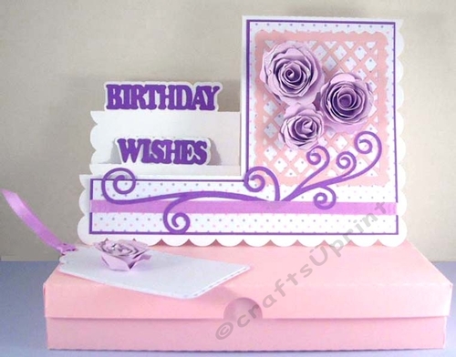 Birthday Wishes Step Card with Box - CUP873502_40382 | Craftsuprint