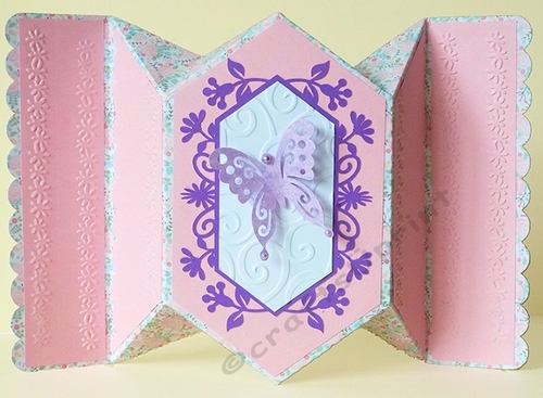 Fancy Fold Card with Butterfly - CUP942012_40382 | Craftsuprint