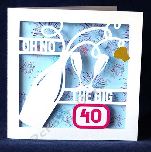 Oh No Birthday Card with numbers 0 - 9 and Backing Paper - CUP979254 ...