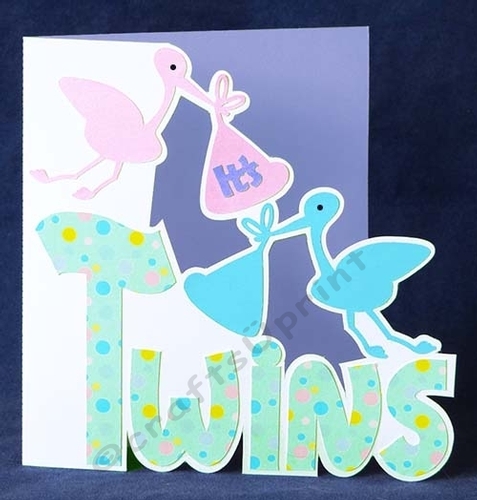 Its Twins Card - CUP983718_40382 | Craftsuprint
