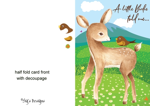 A little Birdie told me - CUP962283_92323 | Craftsuprint