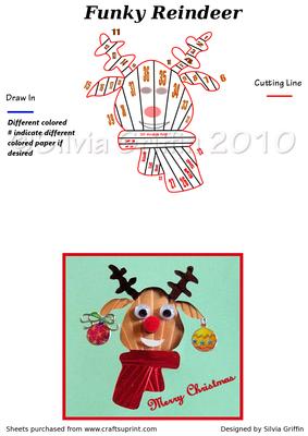 Funky Reindeer - CUP105691_262 | Craftsuprint