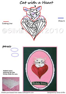 Cat with a Heart - CUP174479_262 | Craftsuprint