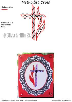 Methodist Cross - CUP193257_262 | Craftsuprint