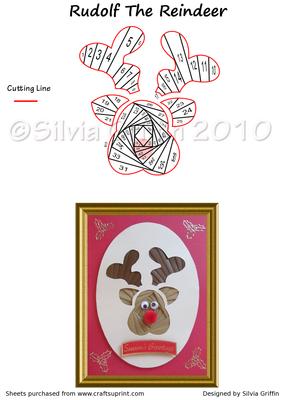 Rudolf the Reindeer with Red Nose - CUP21761_262 | Craftsuprint