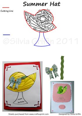 Summer Hat Iris Folding - CUP245799_262 | Craftsuprint