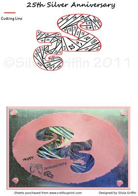 25th Silver Anniversary - CUP288672_262 | Craftsuprint