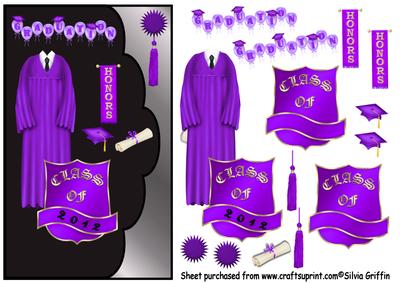 Purple Color Graduation Male Qs - CUP295243_262 | Craftsuprint