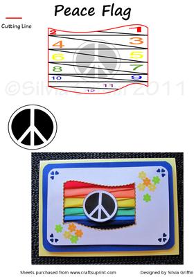 Peace Flag - CUP297072_262 | Craftsuprint