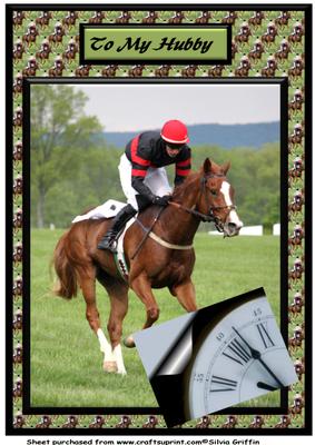 Horse Racing A4 for Hubby - CUP317950_262 | Craftsuprint