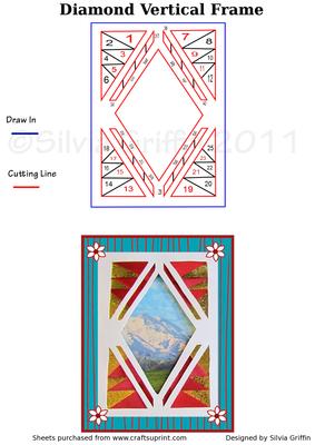 Diamond Frame Vertical - CUP378587_262 | Craftsuprint