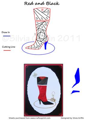 Red and Black Boot - CUP406052_262 | Craftsuprint