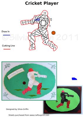 Cricket Player - CUP419631_262 | Craftsuprint