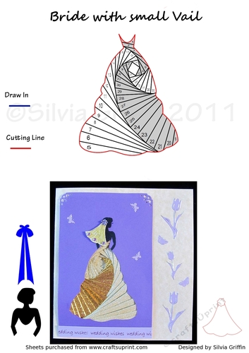 Bride with Small Vail - CUP447243_262 | Craftsuprint