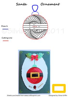 Santa Bauble Ornament - CUP458879_262 | Craftsuprint