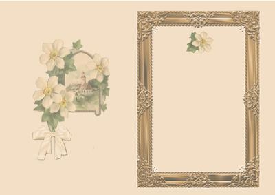 Vintage Church in Gold Frame Is - CUP542284_262 | Craftsuprint