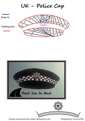 Uk Police Cap- Copper Hat If - CUP562282_262 | Craftsuprint