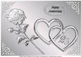 Silver Rose and Double Heart Qs - CUP416260_262 | Craftsuprint