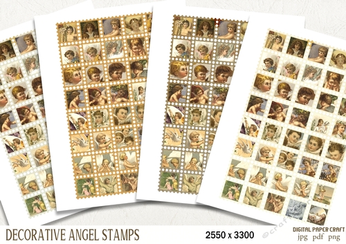 Decorative Angel Stamps - CUP1170198_70865 | Craftsuprint