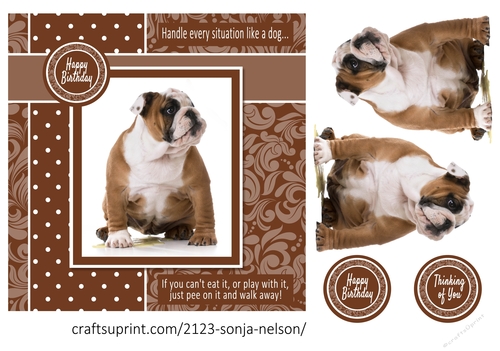 Handle Every Situation Like A Dog - CUP1115398_2123 | Craftsuprint