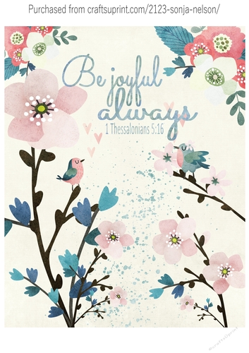 Printable wall decor 8x10 Be joyful always scripture christian word art ...