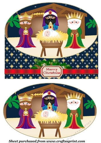 Christmas nativity card front 2 - CUP1007152_659 | Craftsuprint