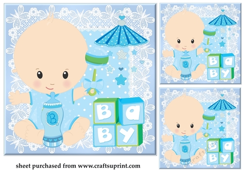 3 Baby boy card fronts/toppers - CUP1049972_659 | Craftsuprint