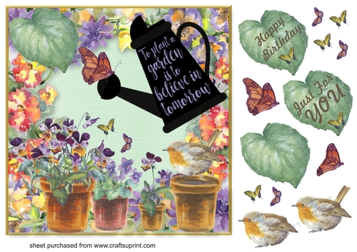 To plant a garden card front - CUP1064844_659 | Craftsuprint