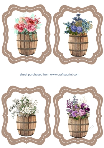 4 Shaped floral barrel toppers 1 - CUP1076674_659 | Craftsuprint
