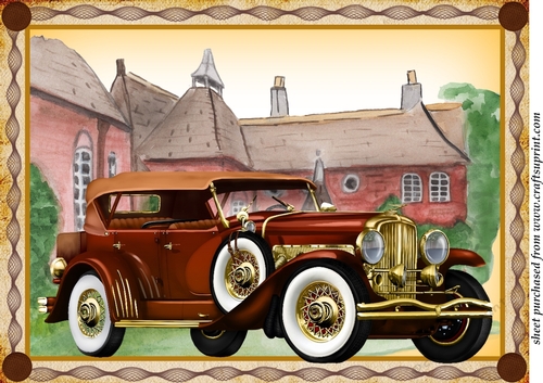 Large vintage car topper 1 - CUP1122501_659 | Craftsuprint