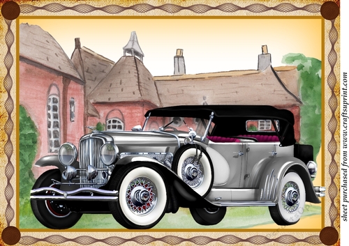 Large vintage car topper 2 - CUP1122502_659 | Craftsuprint