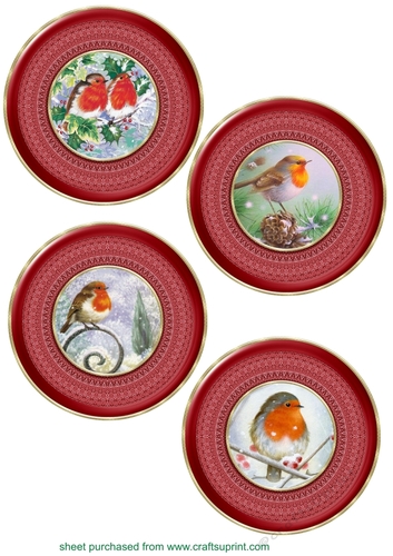4 Red robin toppers 1 - CUP1131716_659 | Craftsuprint