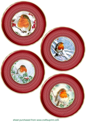 4 Red robin toppers 2 - CUP1131717_659 | Craftsuprint