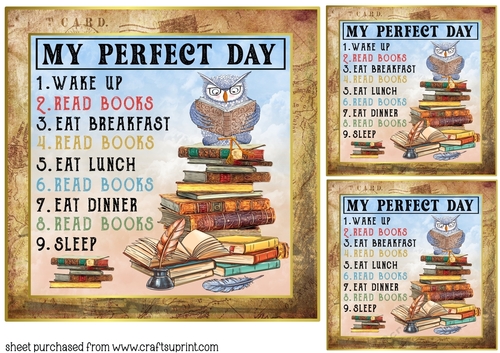 3 My perfect day card front/toppers - CUP1158328_659 | Craftsuprint