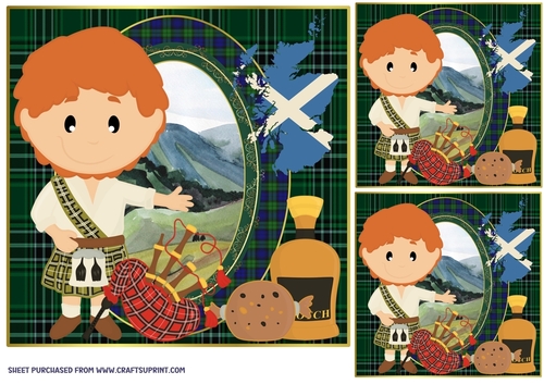 3 Scotland themed card front/toppers 1 - CUP1159516_659 | Craftsuprint