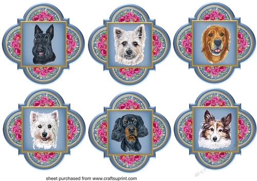 6 Floral assorted dog toppers 1 - CUP1177431_659 | Craftsuprint