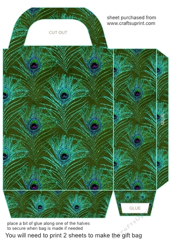All about the peacock gift bag 3 - CUP1200402_659 | Craftsuprint