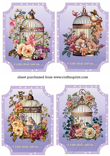 4 A little Birdy told me toppers - CUP1202563_659 | Craftsuprint