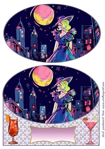 Girls night out card front 1 - CUP1209306_659 | Craftsuprint