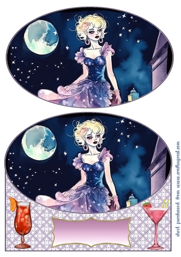 Girls night out card front 6 - CUP1209311_659 | Craftsuprint