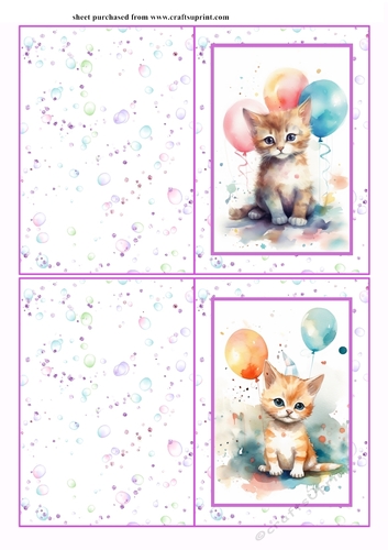 2 Party animal notelets 1 - CUP1210810_659 | Craftsuprint