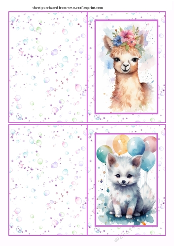 2 Party animal notelets 3 - CUP1210812_659 | Craftsuprint