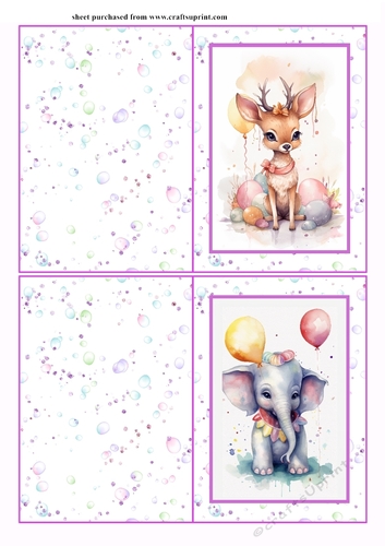 2 Party animal notelets 5 - CUP1210814_659 | Craftsuprint