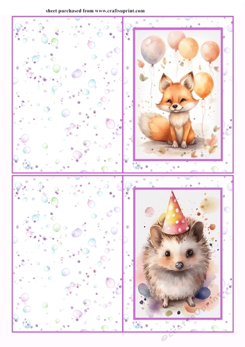 2 Party animal notelets 6 - CUP1210815_659 | Craftsuprint