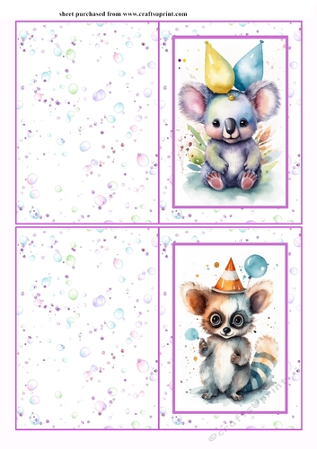 2 Party animal notelets 8 - CUP1210817_659 | Craftsuprint