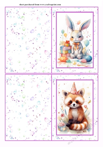 2 Party animal notelets 11 - CUP1210820_659 | Craftsuprint