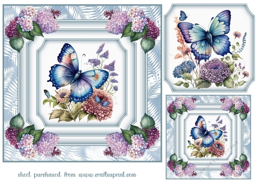 Blue butterfly card front 2 - CUP1211344_659 | Craftsuprint