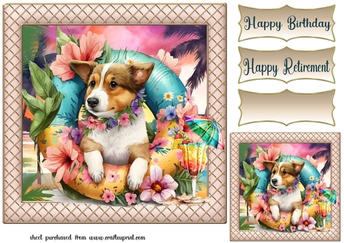 All set for the beach card front 1 - CUP1212263_659 | Craftsuprint