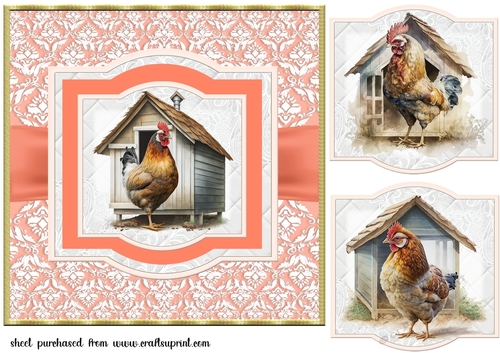 All about the chickens card front 3 - CUP1214645_659 | Craftsuprint