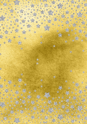 Silver stars backing sheet(yellow) - CUP1216644_659 | Craftsuprint